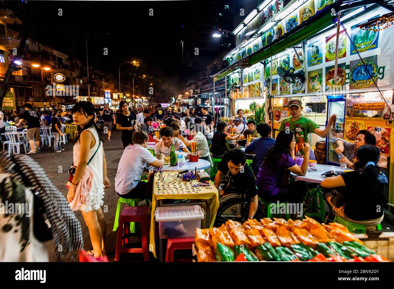 Alor Street. Bukit Bintang. Kuala Lumpur Malaysia Stock Photo - Alamy