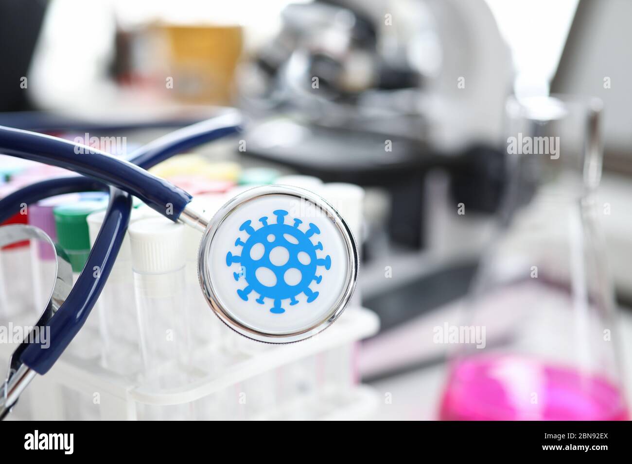Organism on medical stethoscope Stock Photo - Alamy