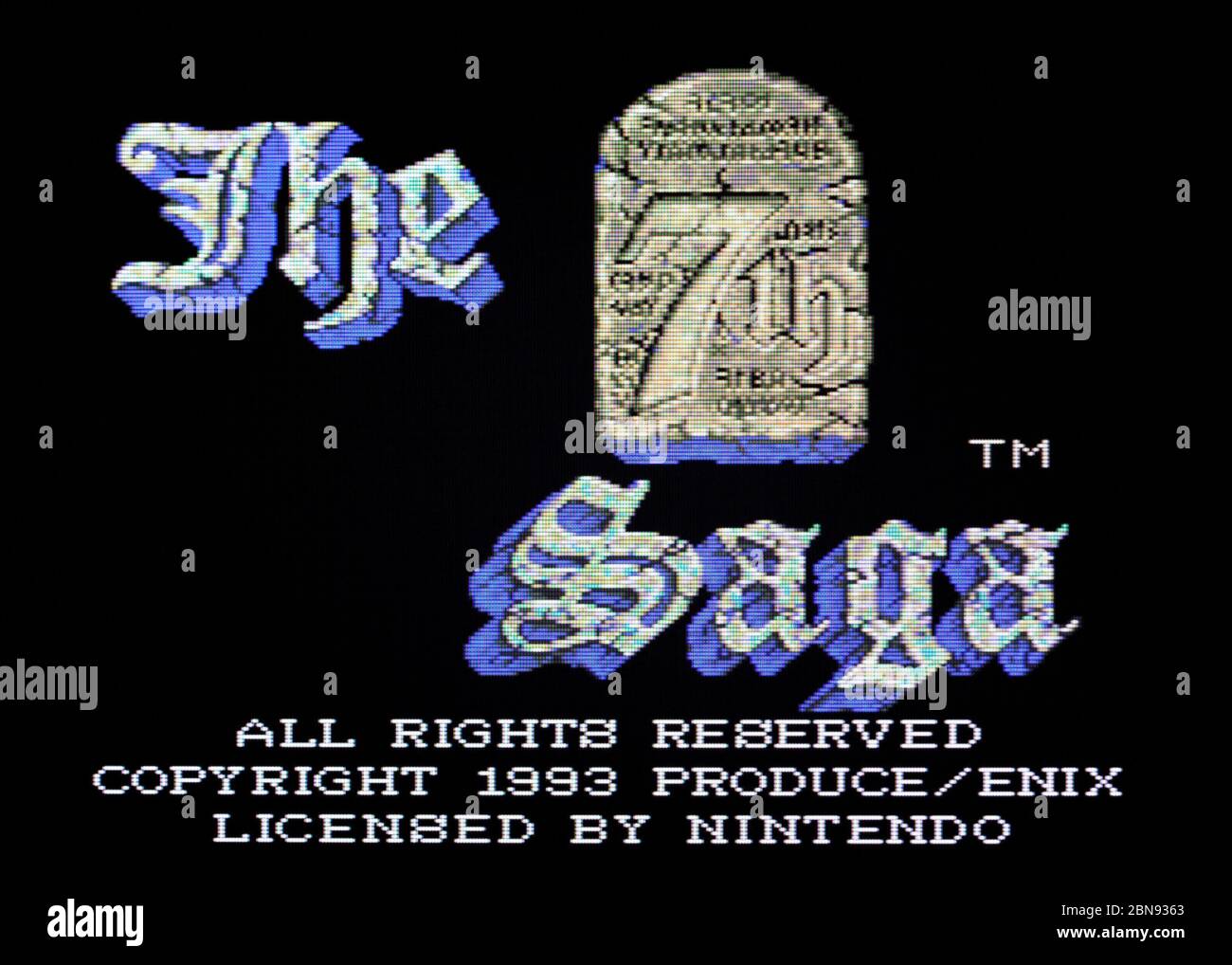 The 7th Saga - SNES Super Nintendo - Editorial use only Stock Photo - Alamy