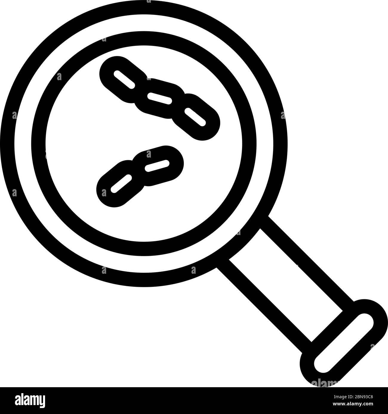study of microbacterium tuberculosis icon vector outline illustration ...