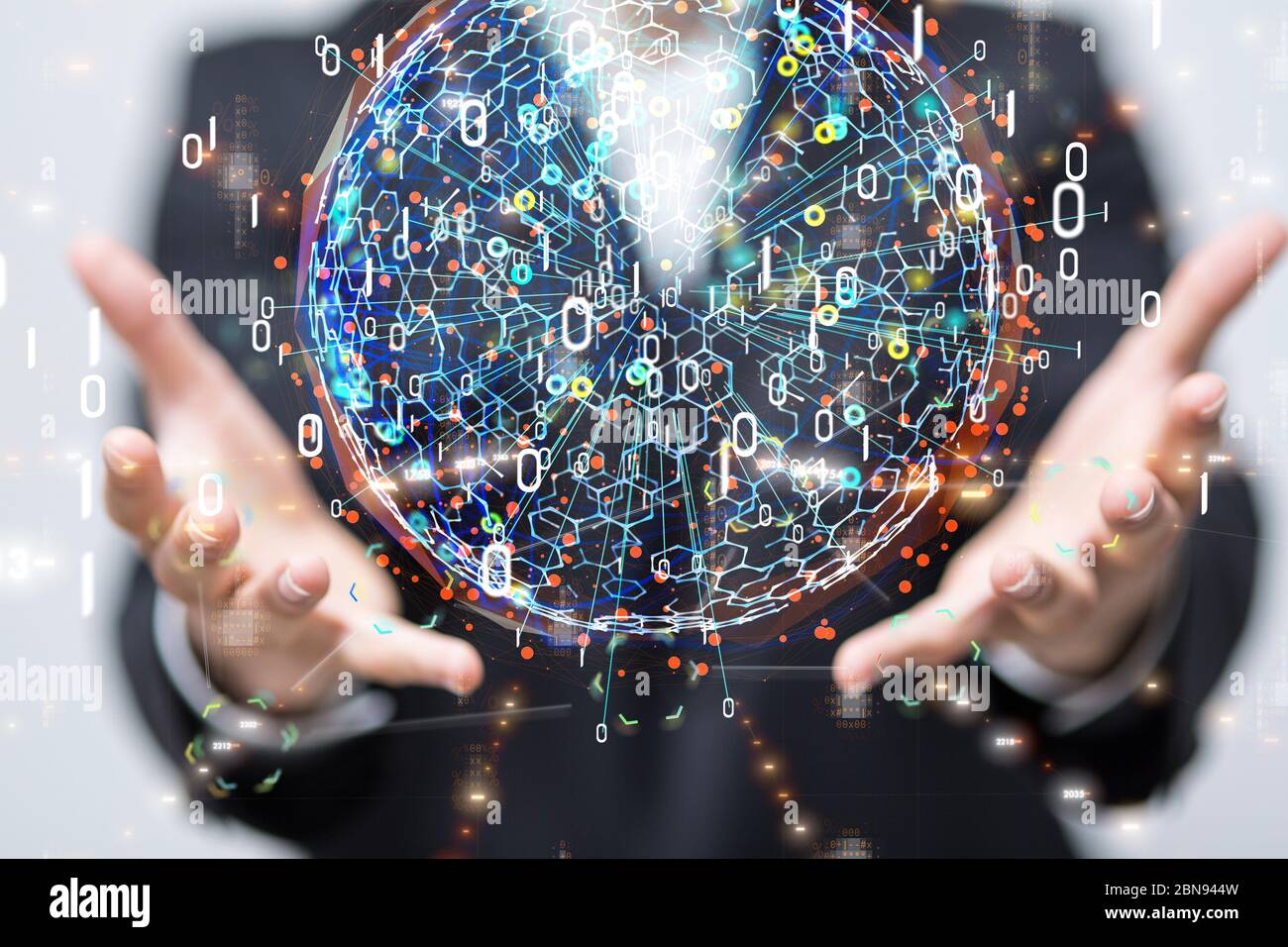 A internet net and data digital concept Stock Photo - Alamy