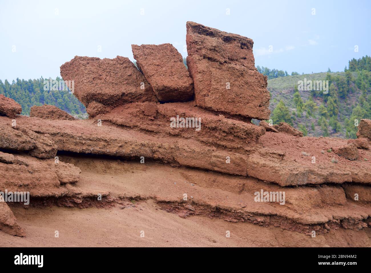 Close-up of a lava formation with a face in one stone Stock Photo - Alamy
