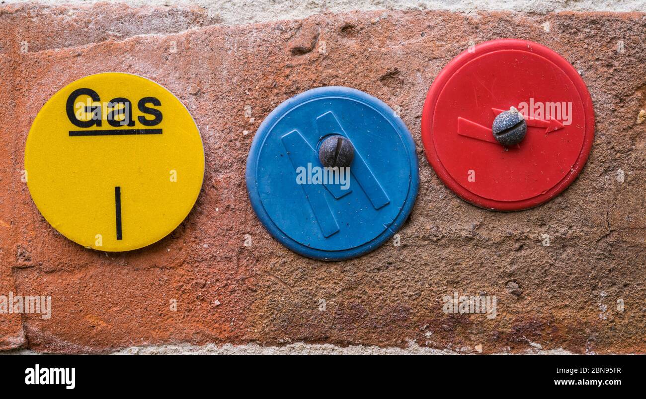 supply signs on a historic wall Stock Photo - Alamy