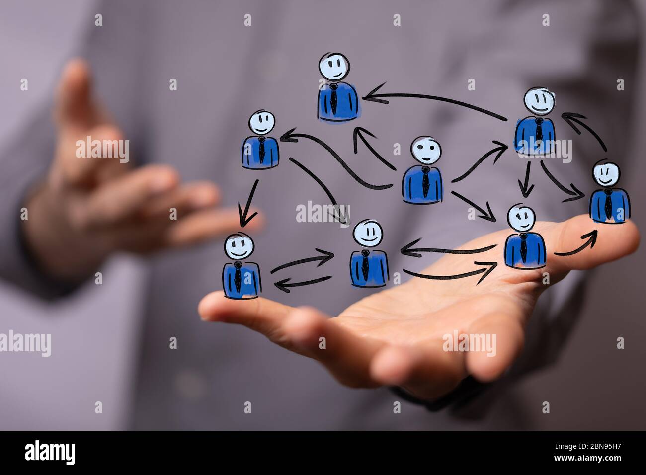 team work connection digital concept Stock Photo - Alamy