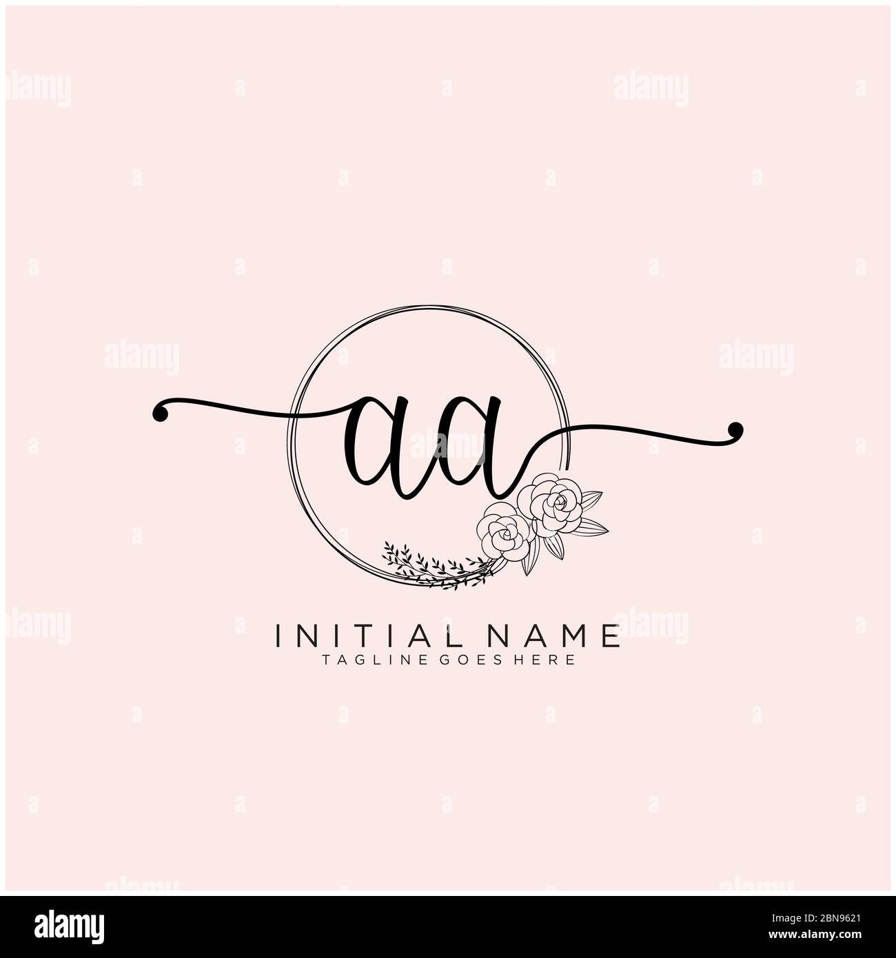 Vintage aa logo Stock Vector Images - Alamy