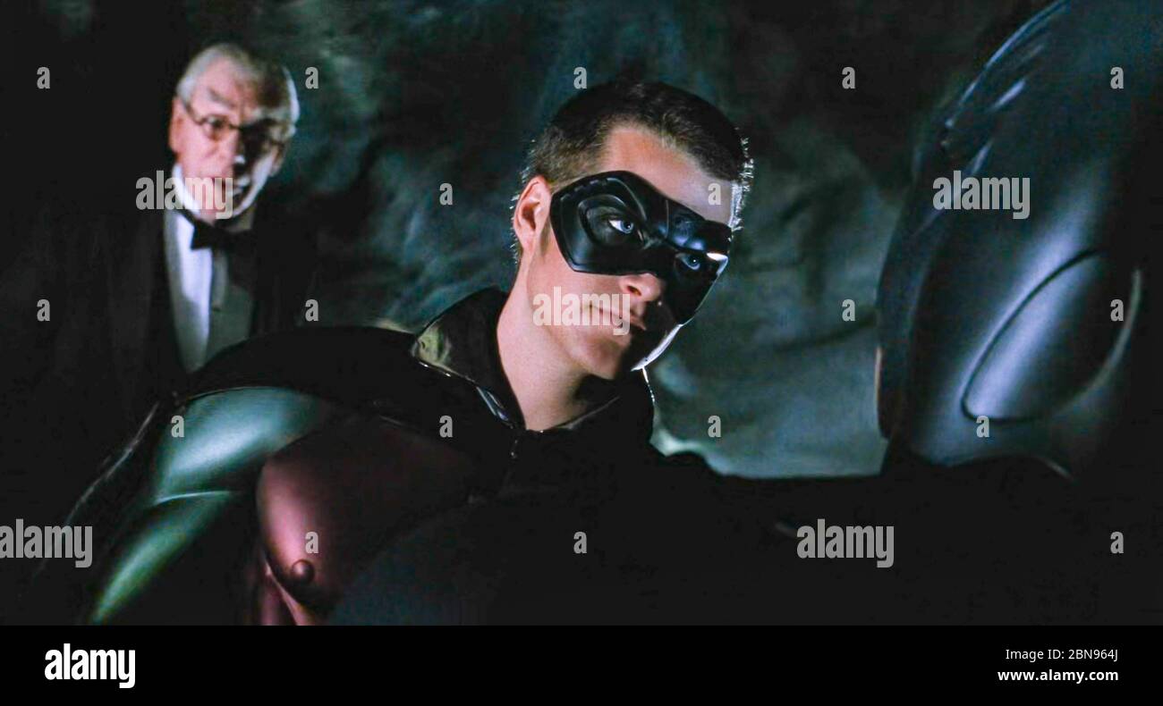 USA. Michael Gough and Chris O'Donnell in the ©Warner Bros film ...