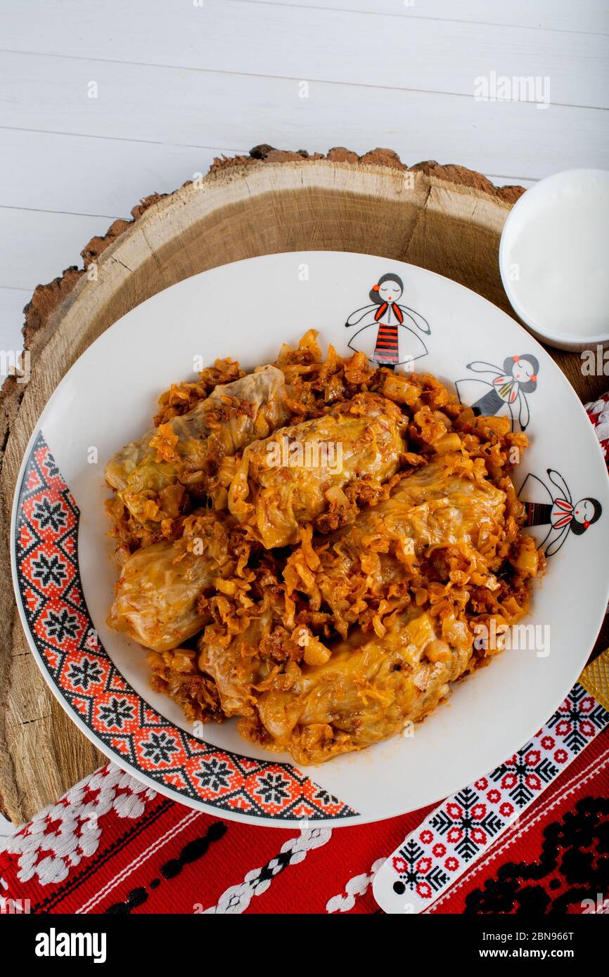 Sarma is a dish of vine, cabbage, monk's rhubarb or chard leaves rolled ...