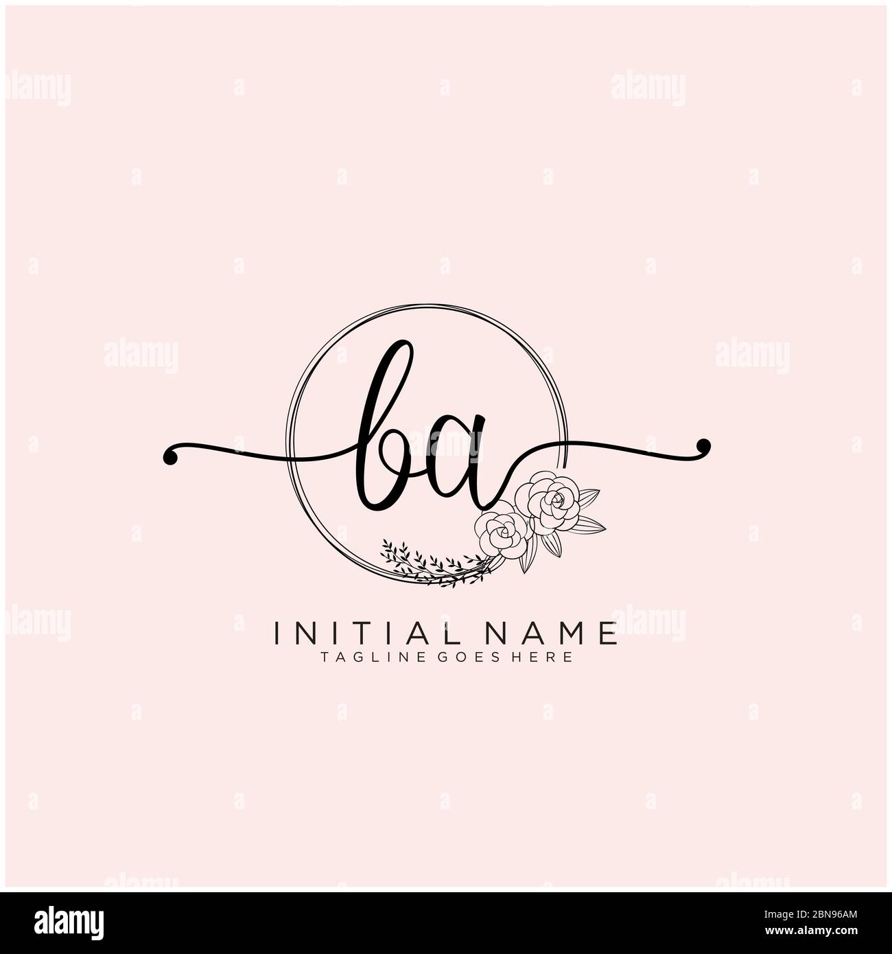 Ba initial logo Stock Vector Images - Alamy