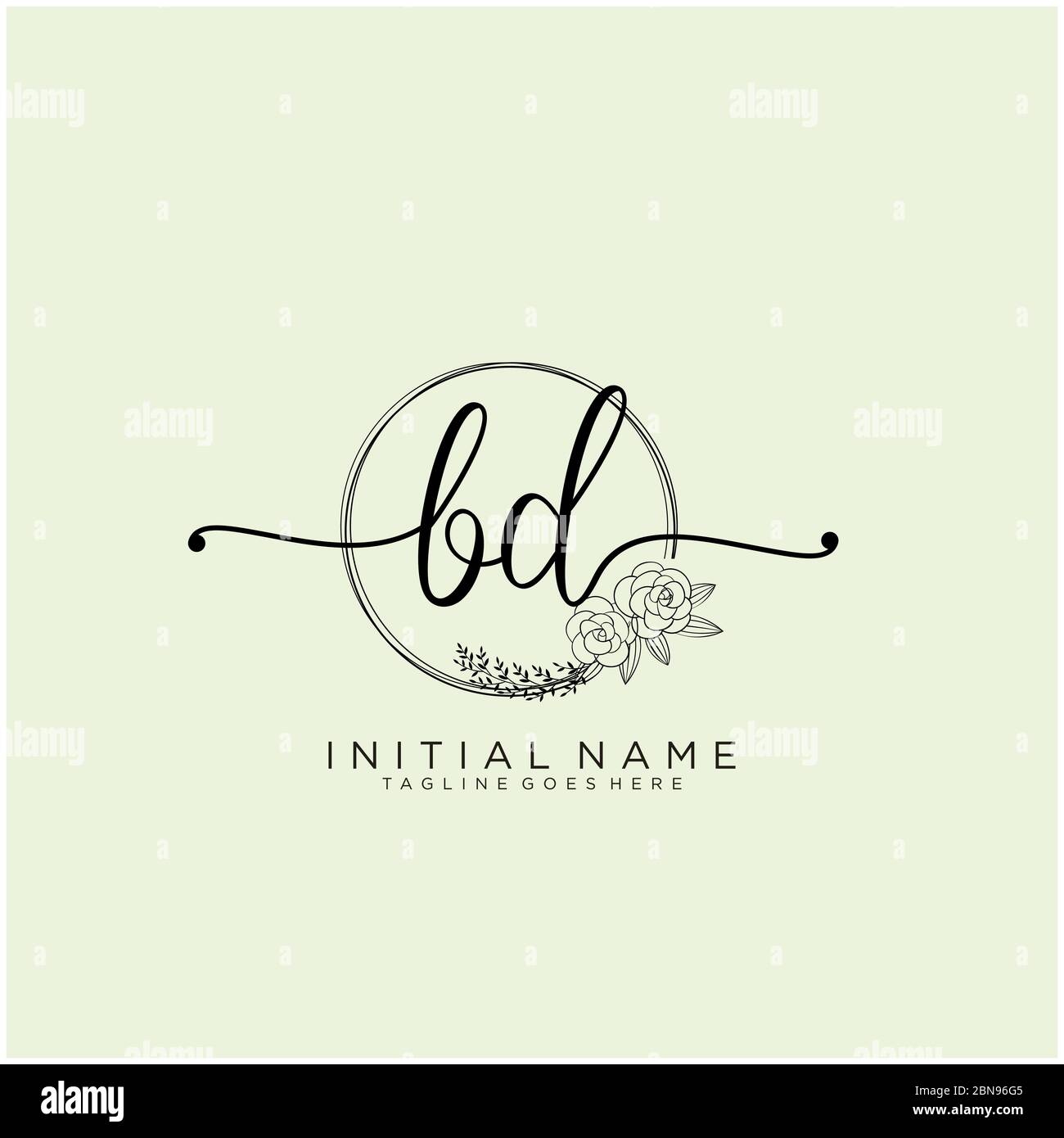 Logo initial bd hi-res stock photography and images - Alamy