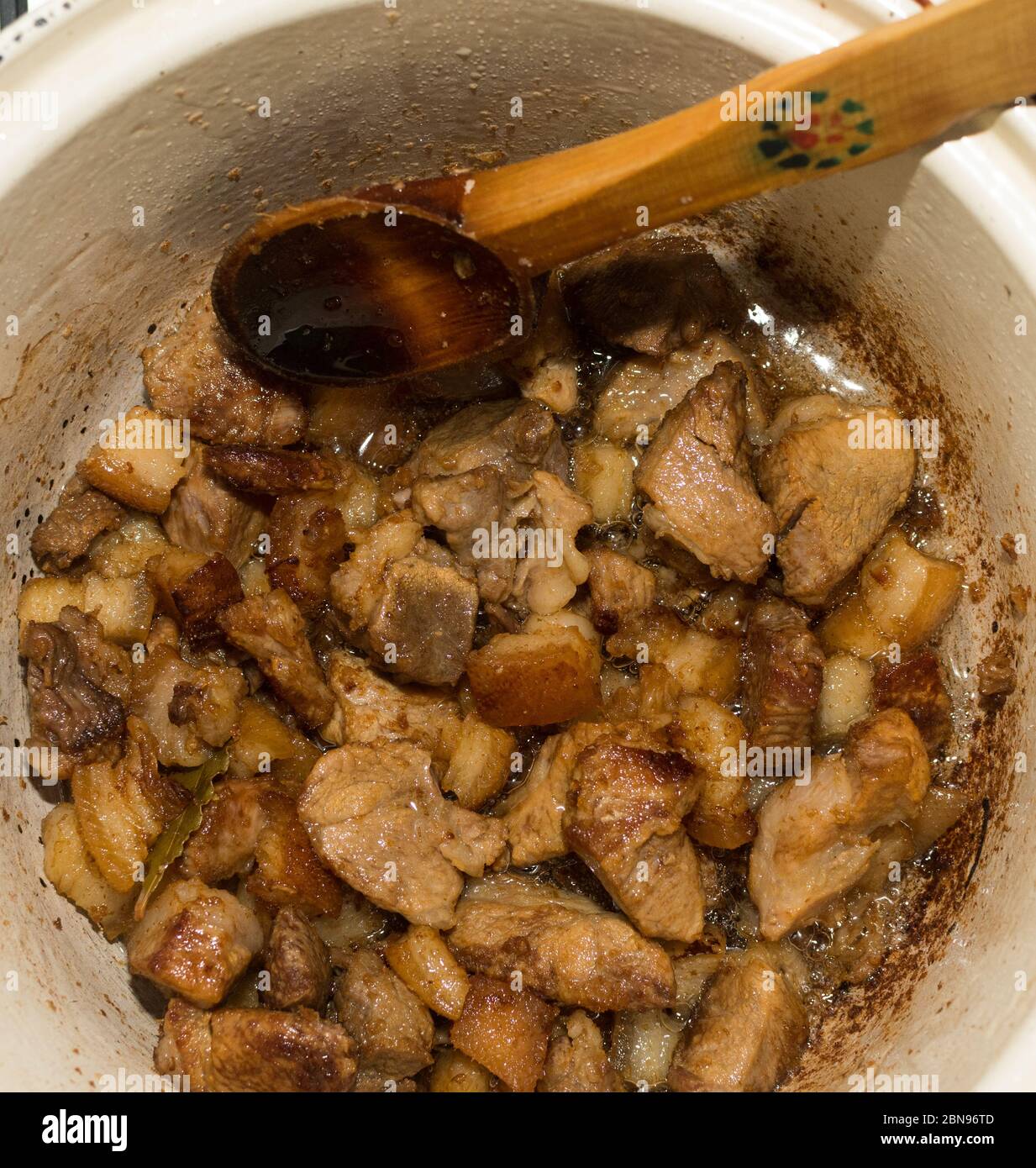 Crispy fried pork greaves in hi-res stock photography and images - Alamy