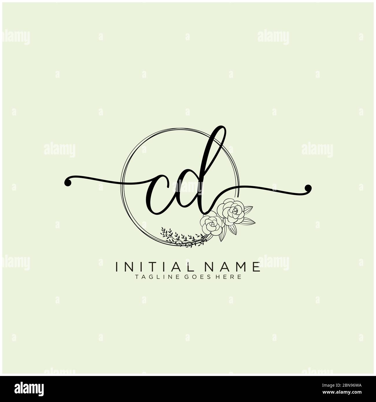 Cd initials logo Stock Vector Images - Alamy