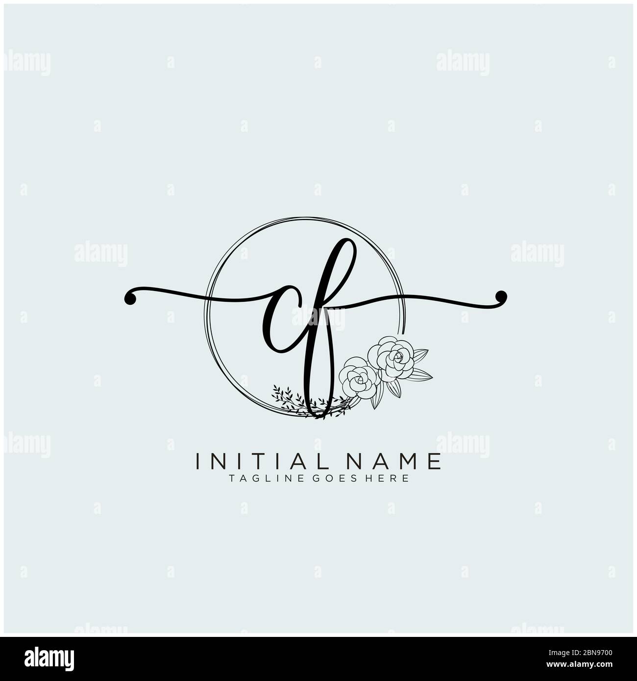 Cf initials logo hi-res stock photography and images - Alamy