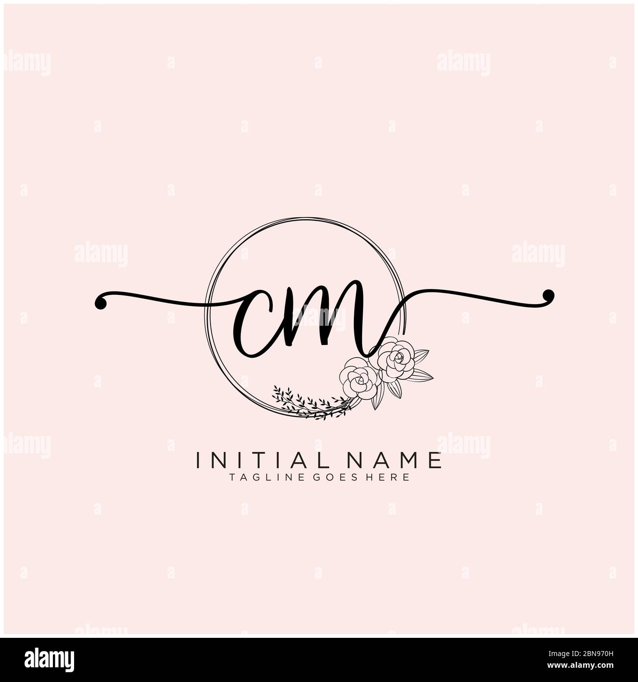 Cm initials logo hi-res stock photography and images - Alamy