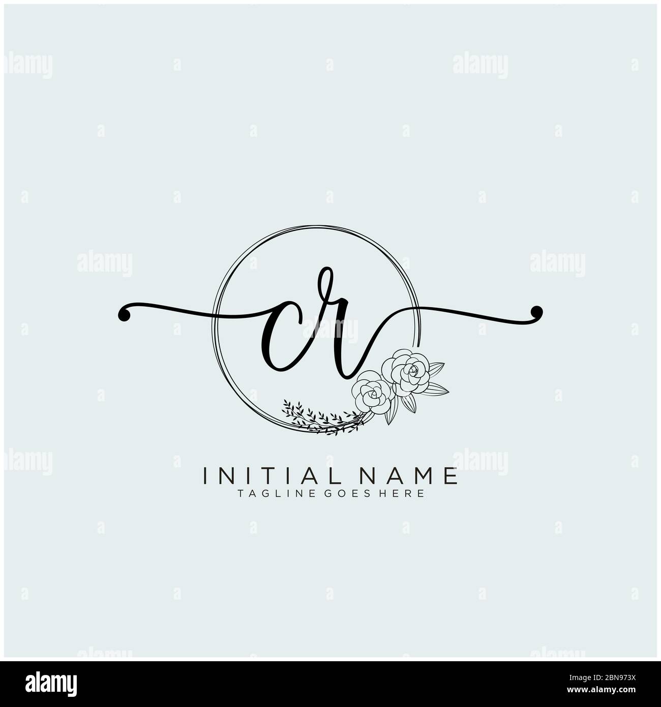 Cr initials logo hi-res stock photography and images - Alamy