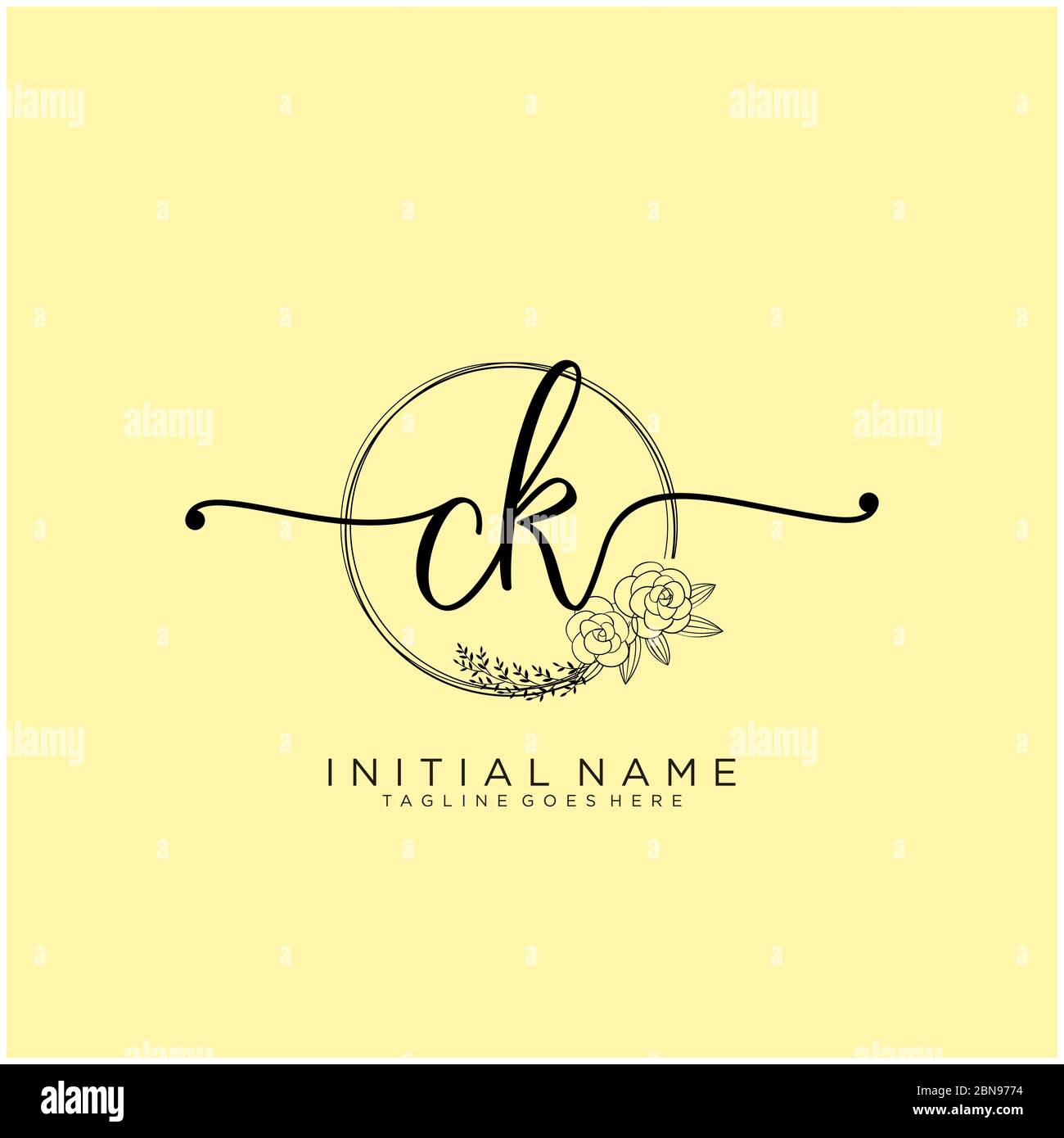 Monogram ck Stock Vector Images - Alamy