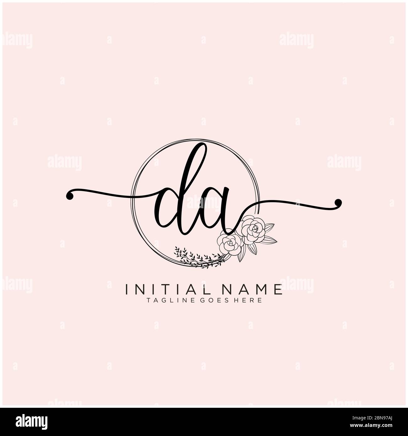Da initials logo Stock Vector Images - Alamy