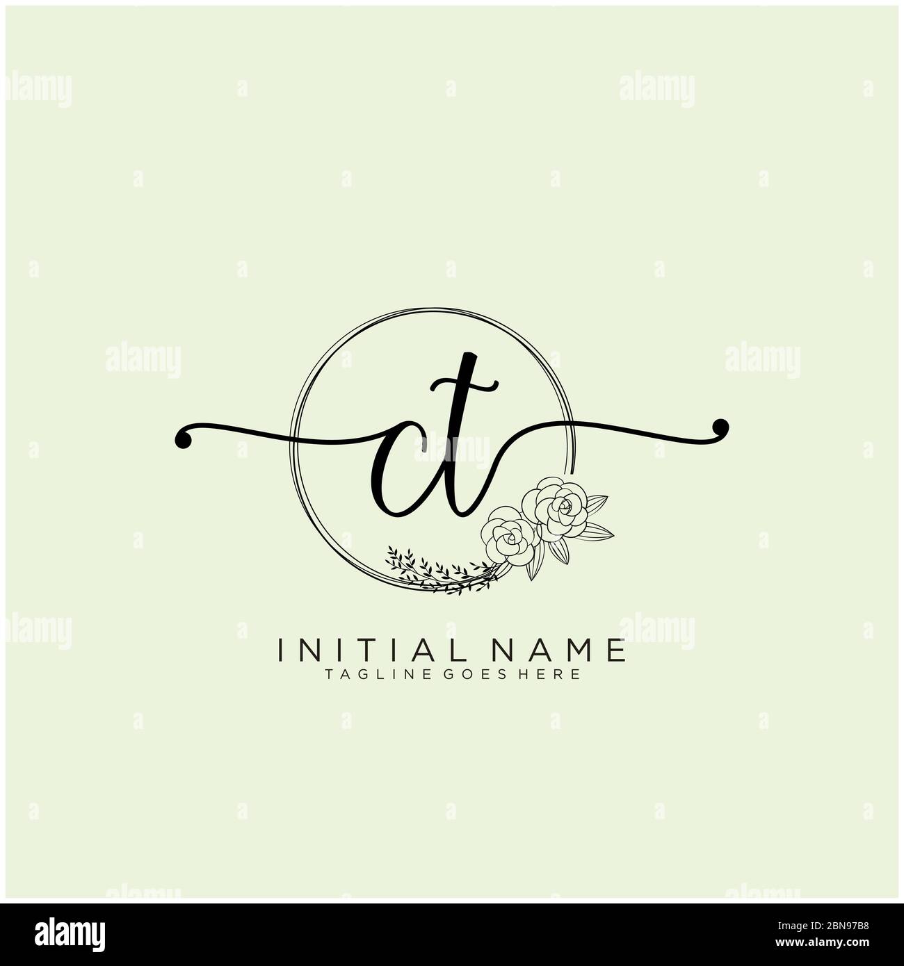 Ct Initials Logo High Resolution Stock Photography and Images - Alamy