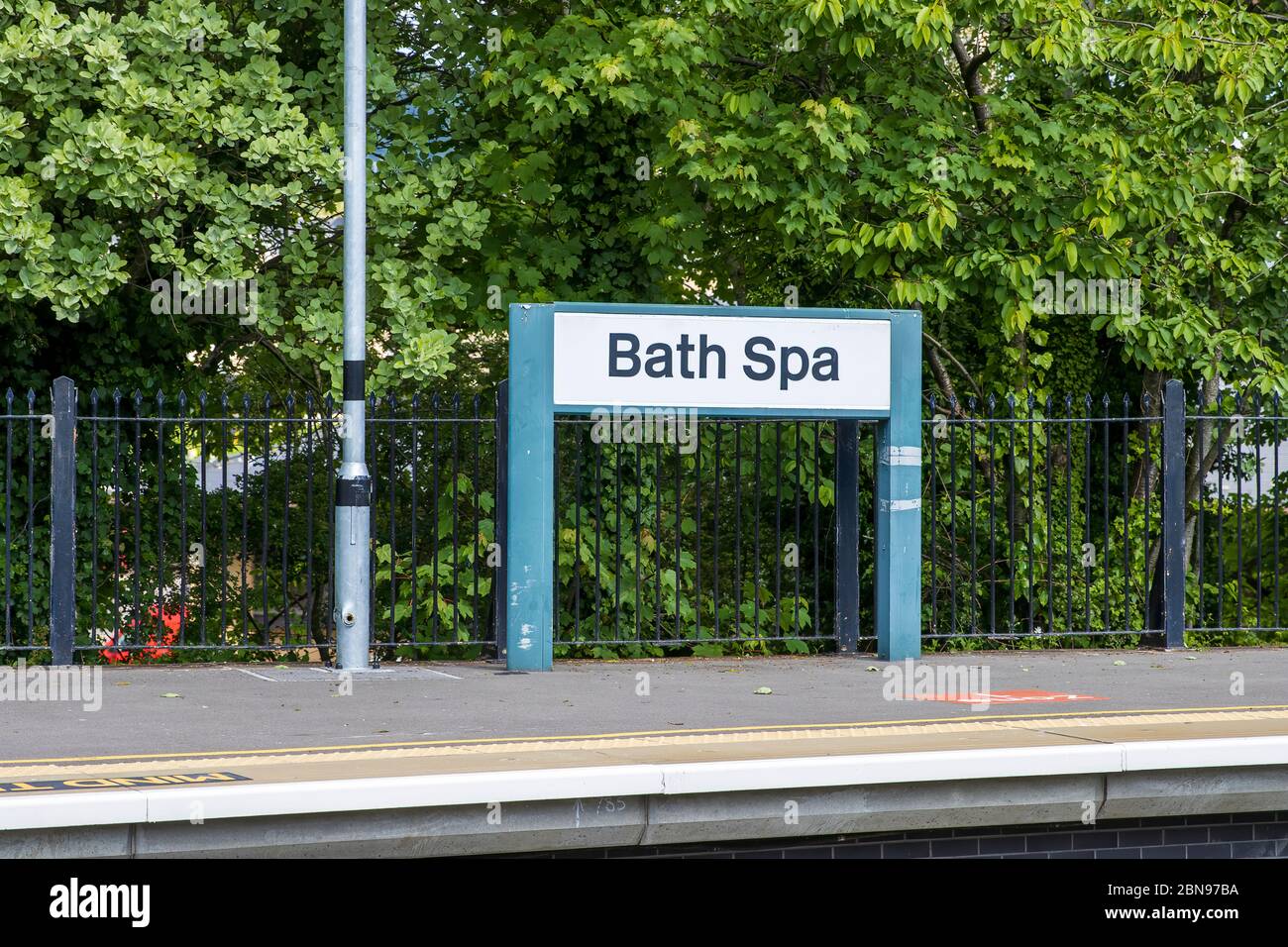 Bath Spa, Railway Station, Platform Sign Stock Photo - Alamy