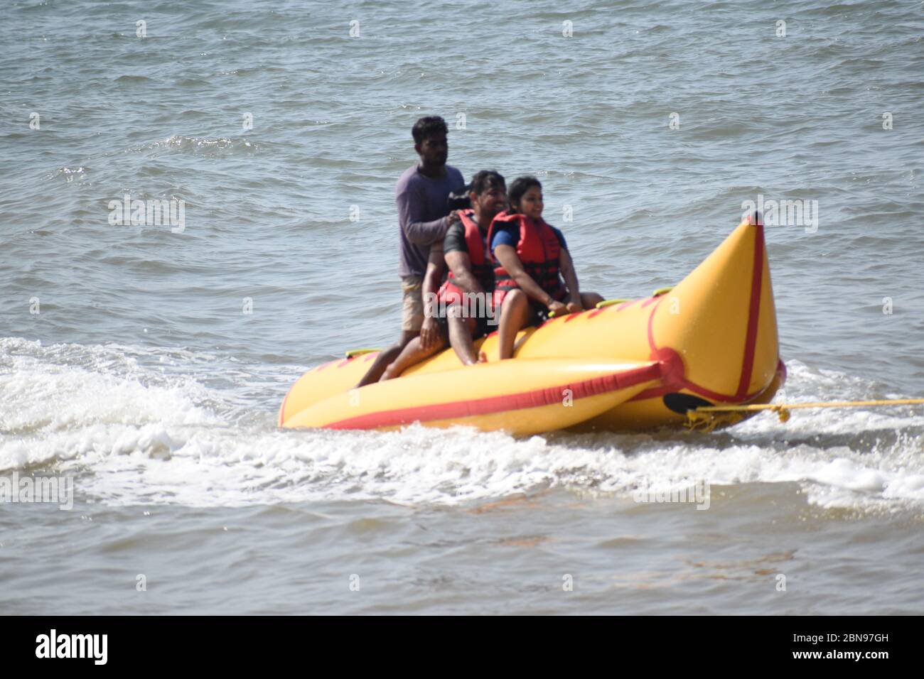 Banana boat ride india hi-res stock photography and images - Alamy
