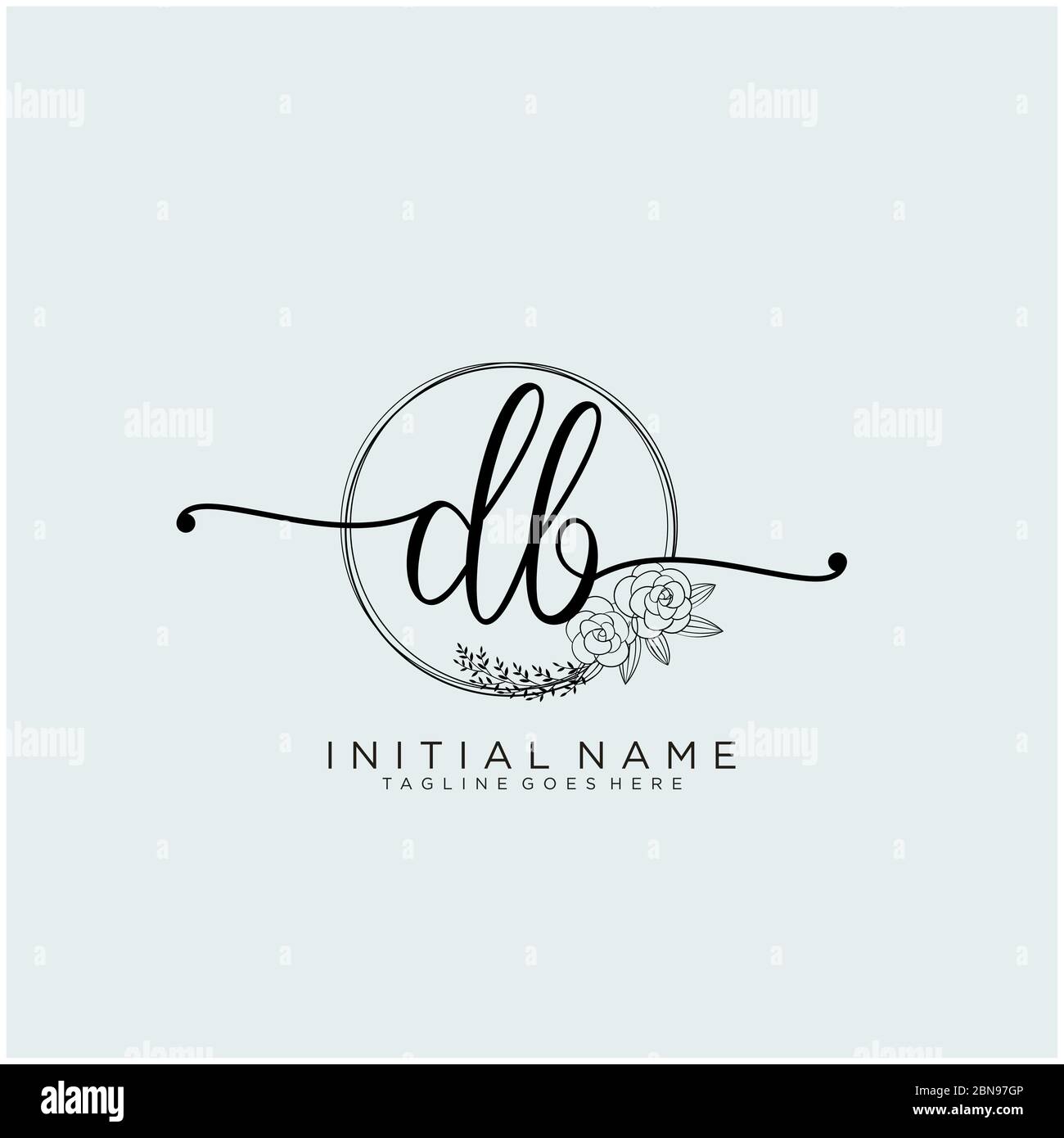 Db initials logo Stock Vector Images - Alamy
