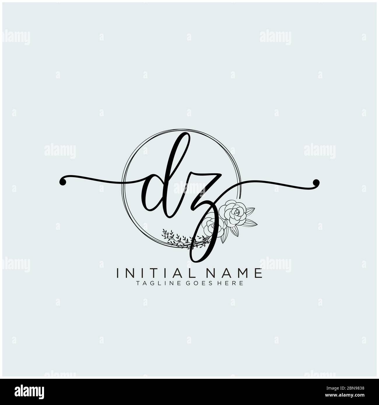 Dz monogram Stock Vector Images - Alamy
