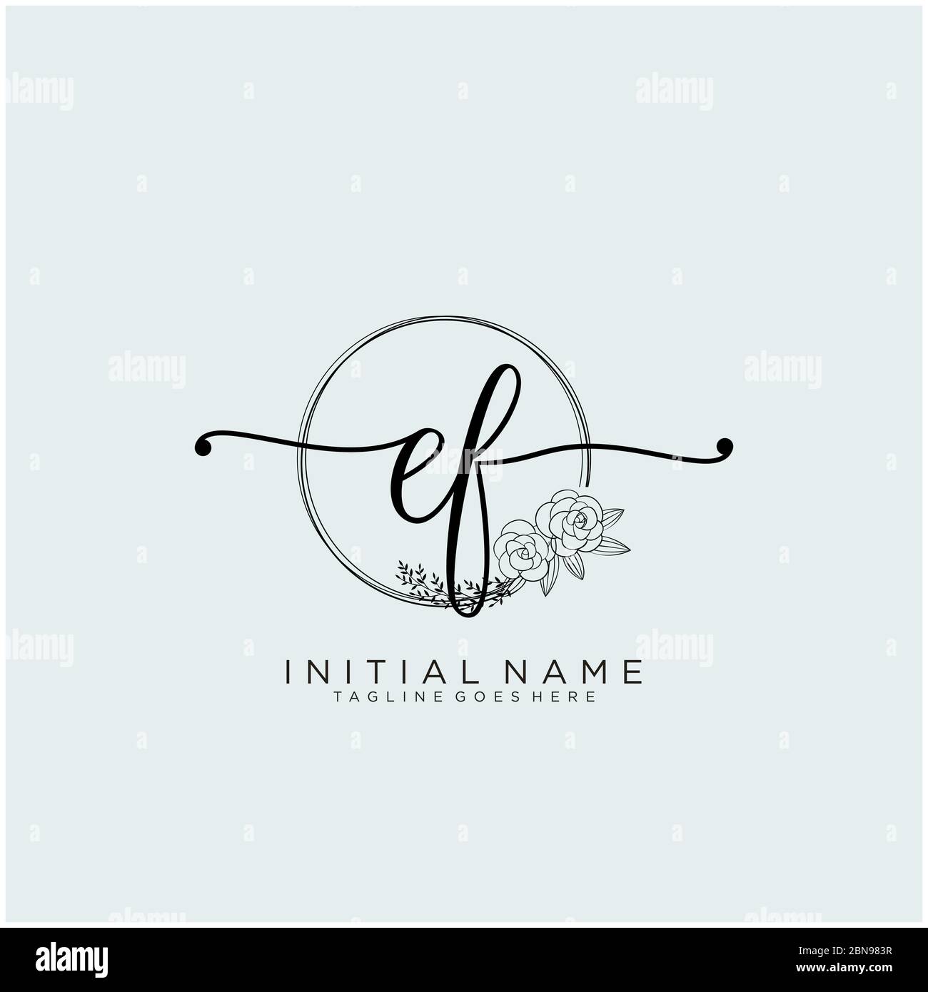 Ef initials logo hi-res stock photography and images - Alamy