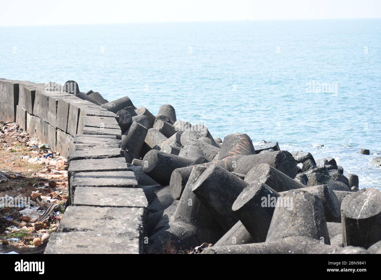Design rocks in the seashore.A view from Anjuna beach,Goa,India Stock ...