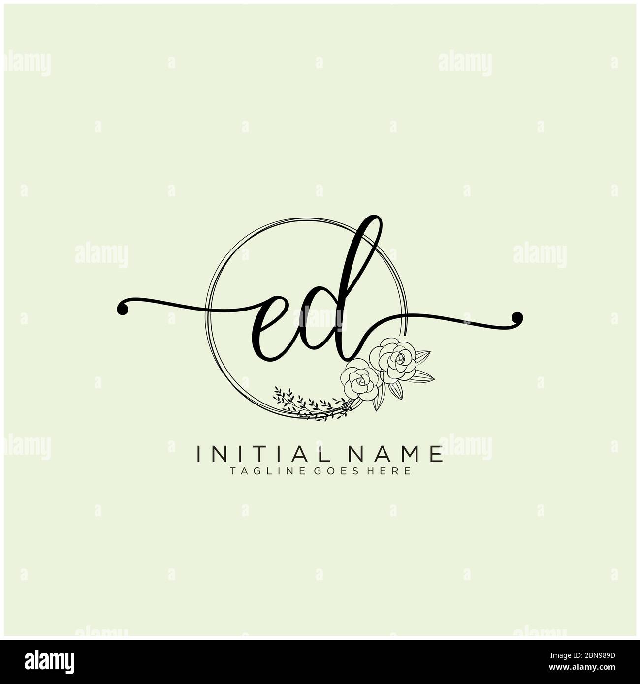 Ed initial logo hi-res stock photography and images - Alamy