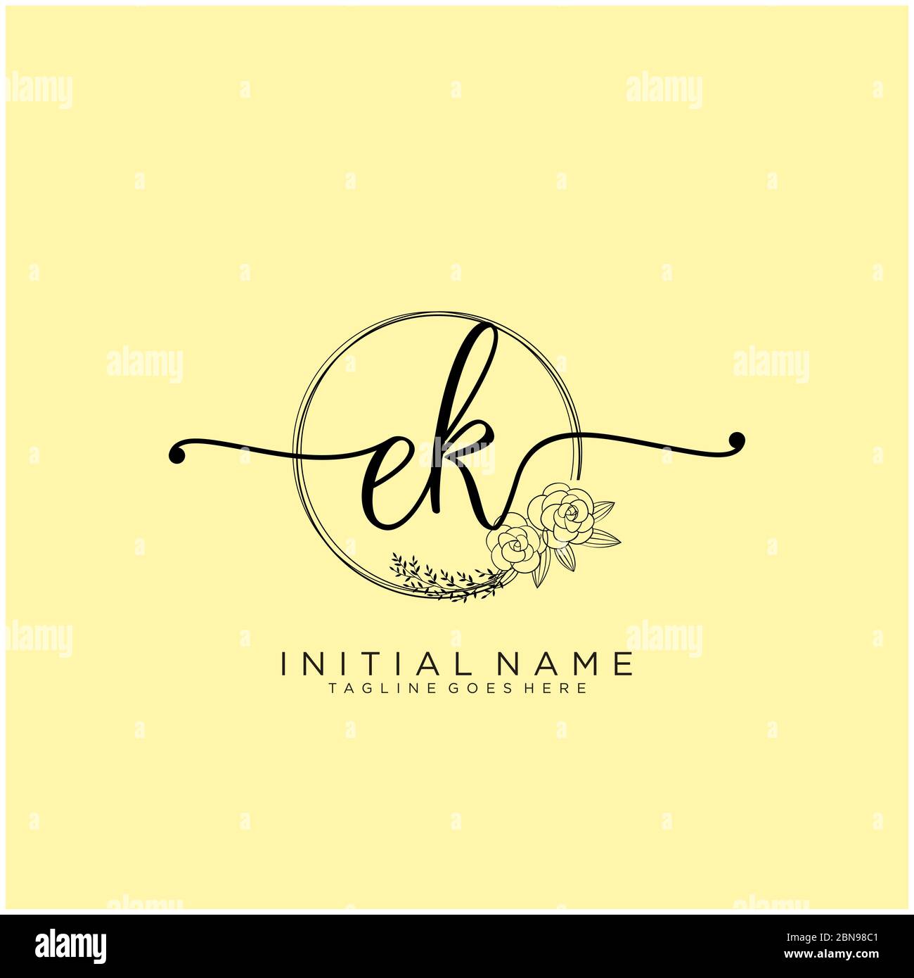 Initial ek logo hi-res stock photography and images - Alamy