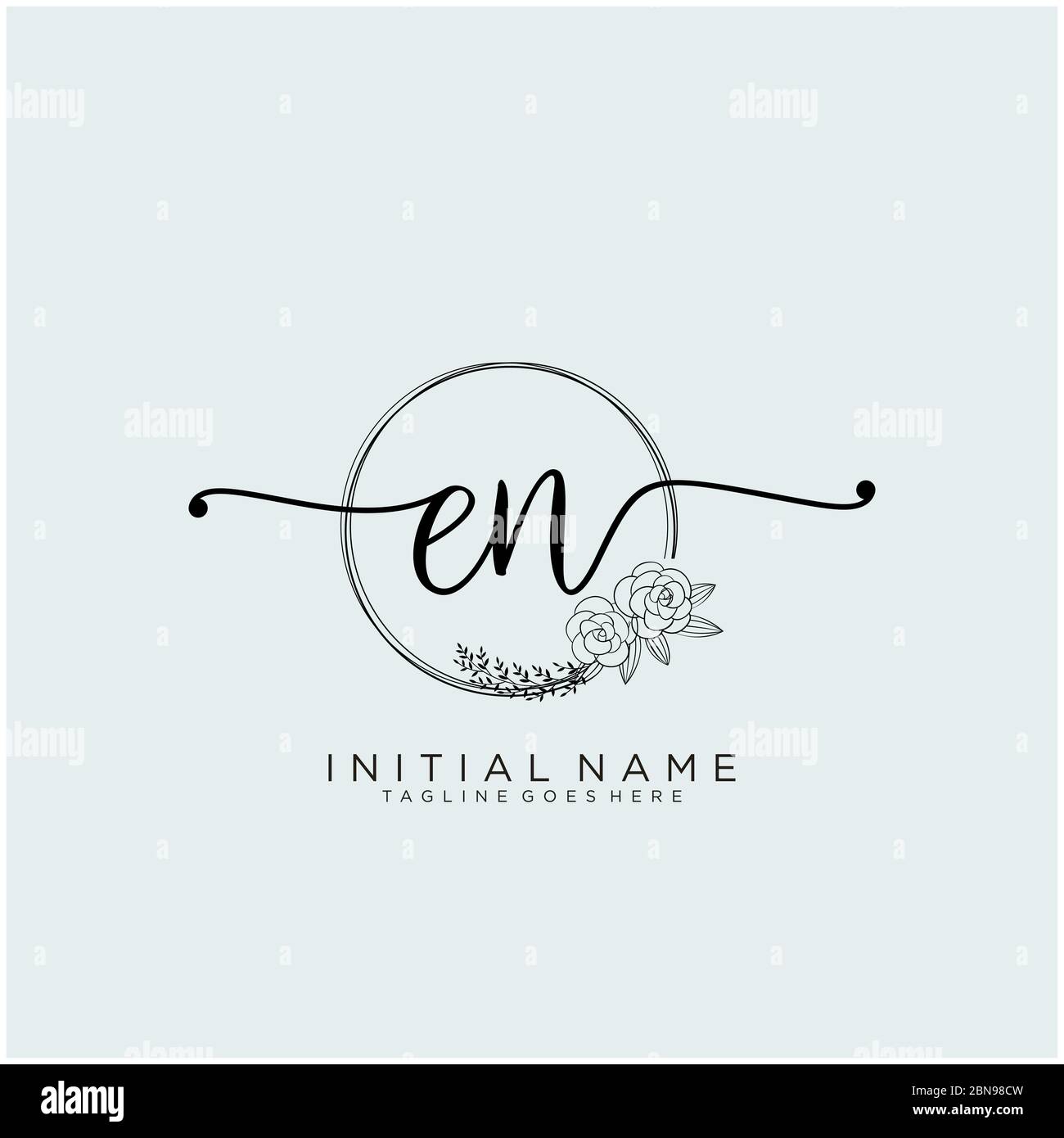 En initial logo hi-res stock photography and images - Alamy
