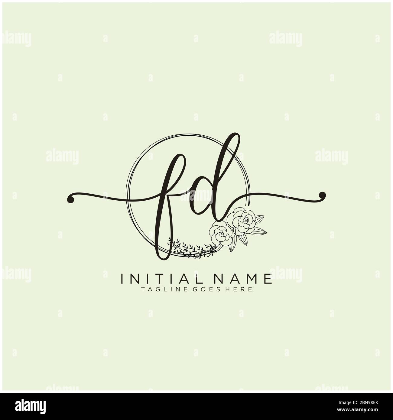 Initial fd logo hi-res stock photography and images - Alamy