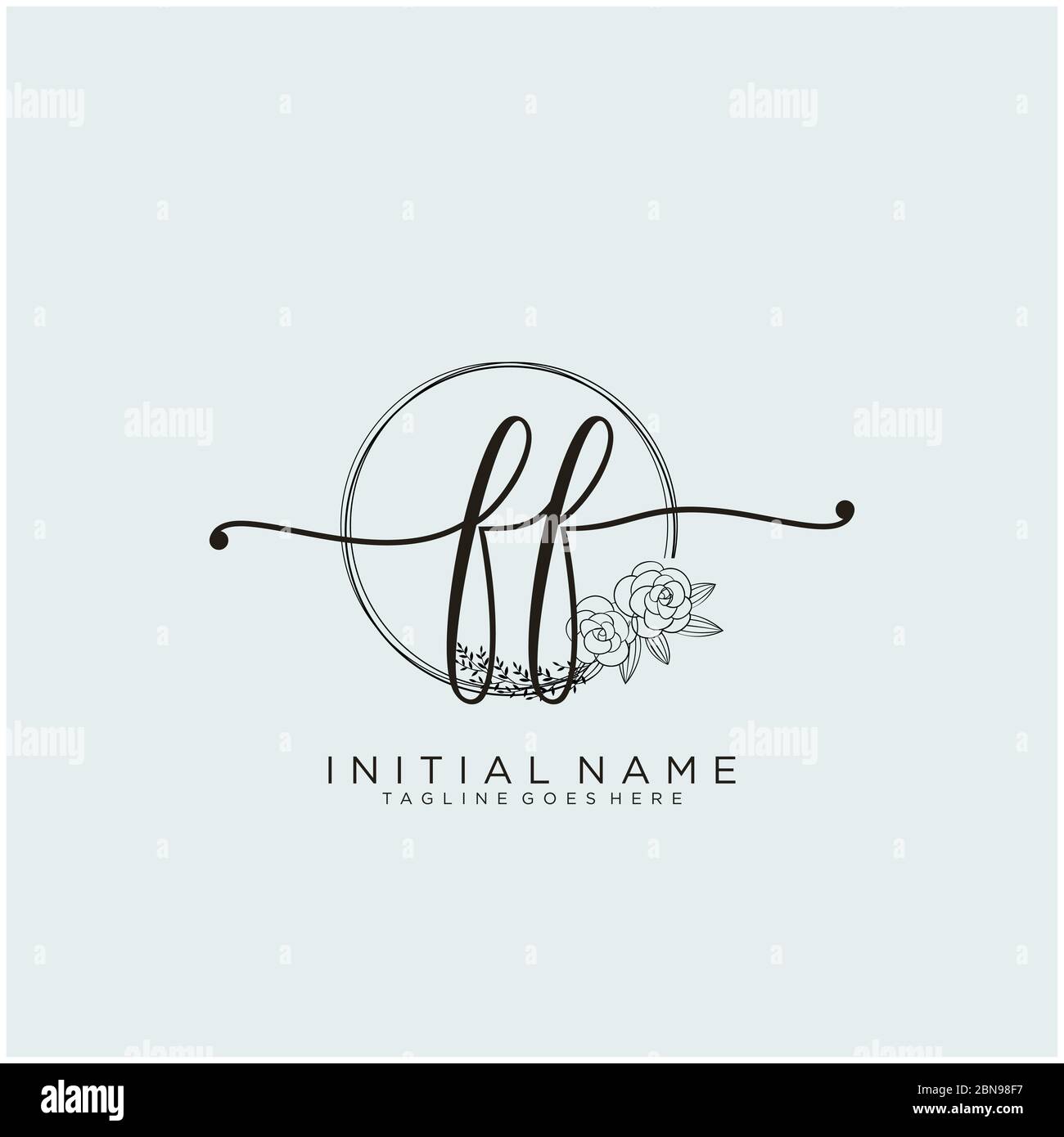 Initial ff Stock Vector Images - Alamy