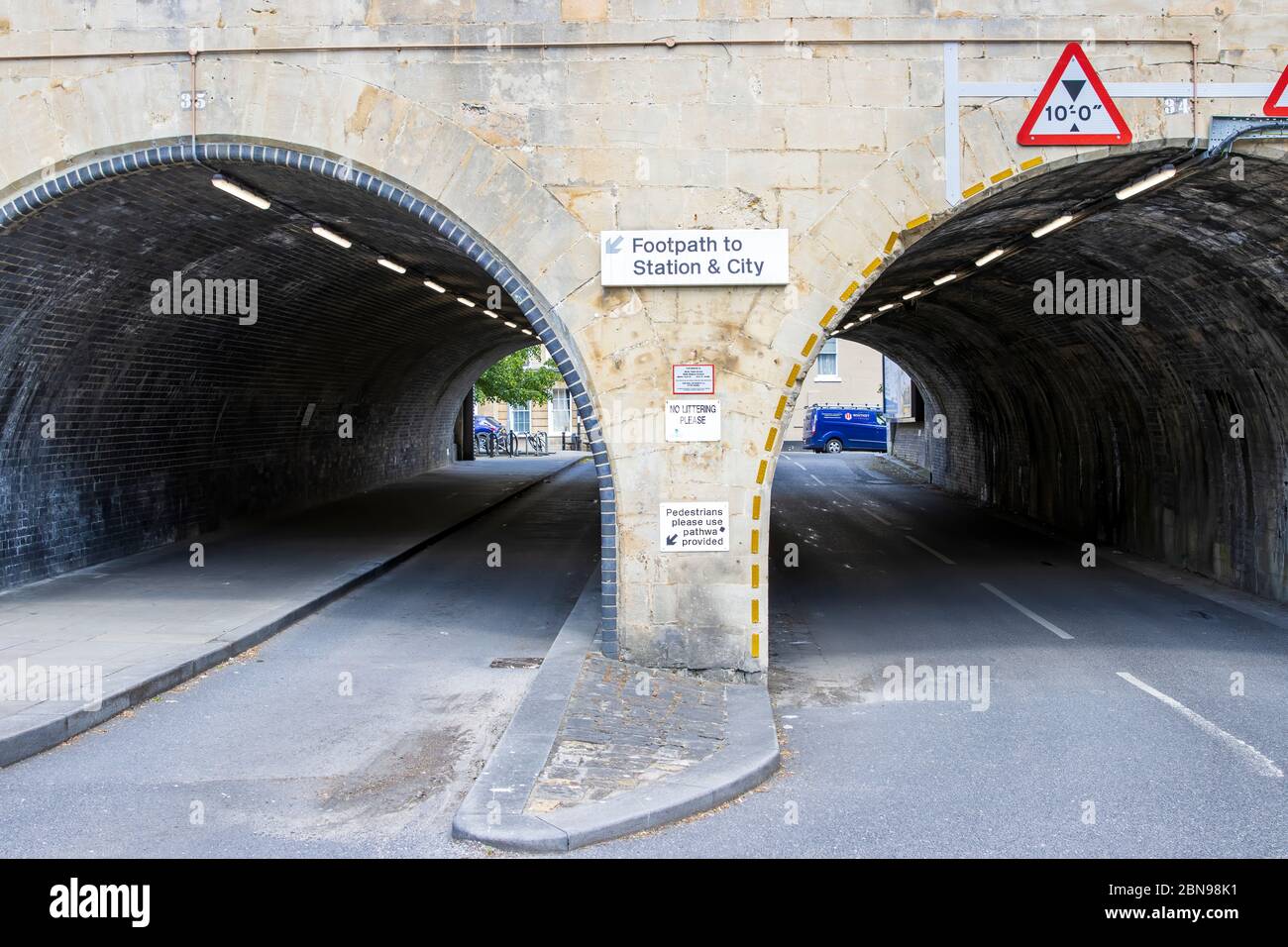 Tunnels under Bath Spa Railway Stock Photo - Alamy