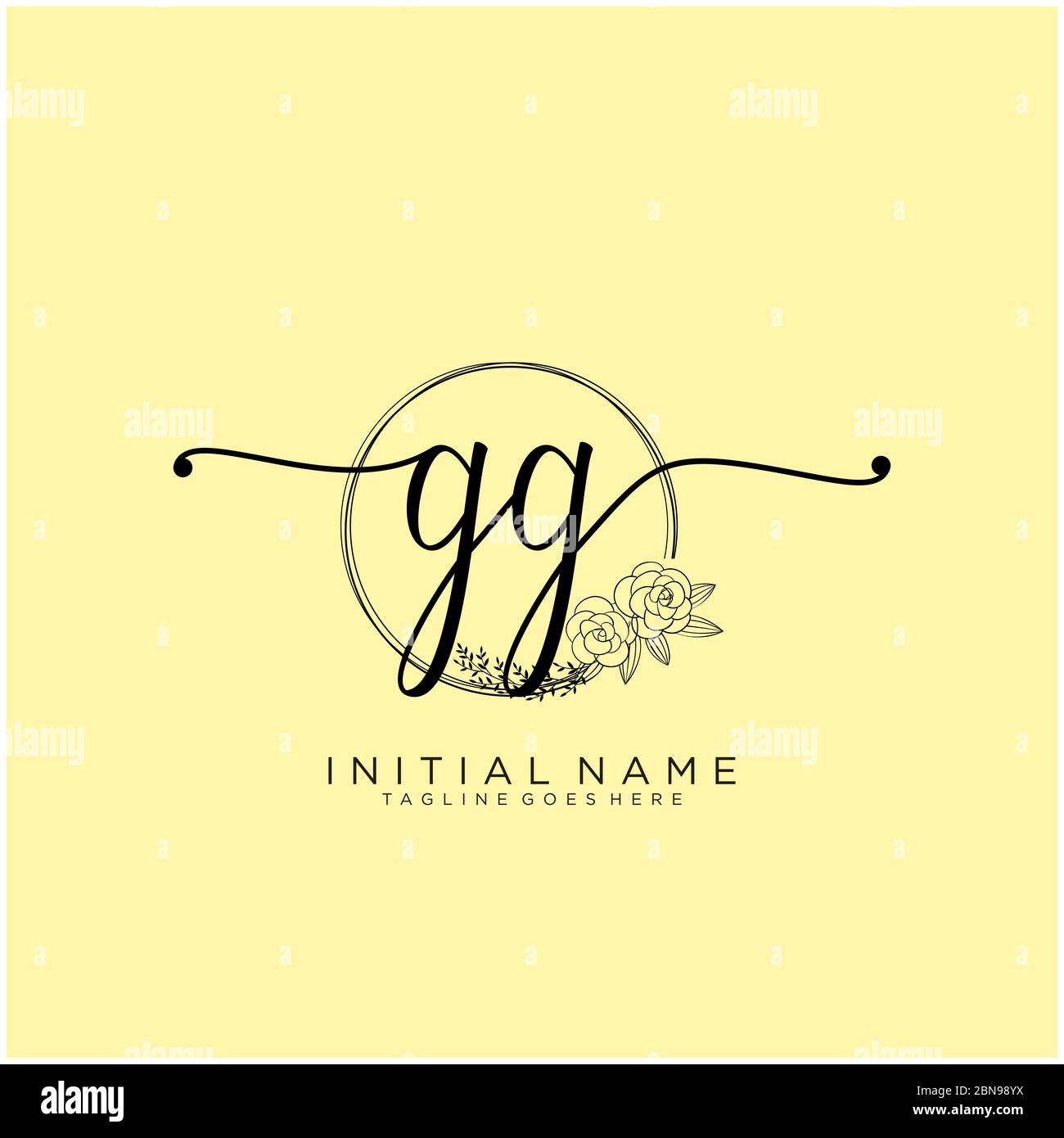 Initial gg hi-res stock photography and images - Alamy