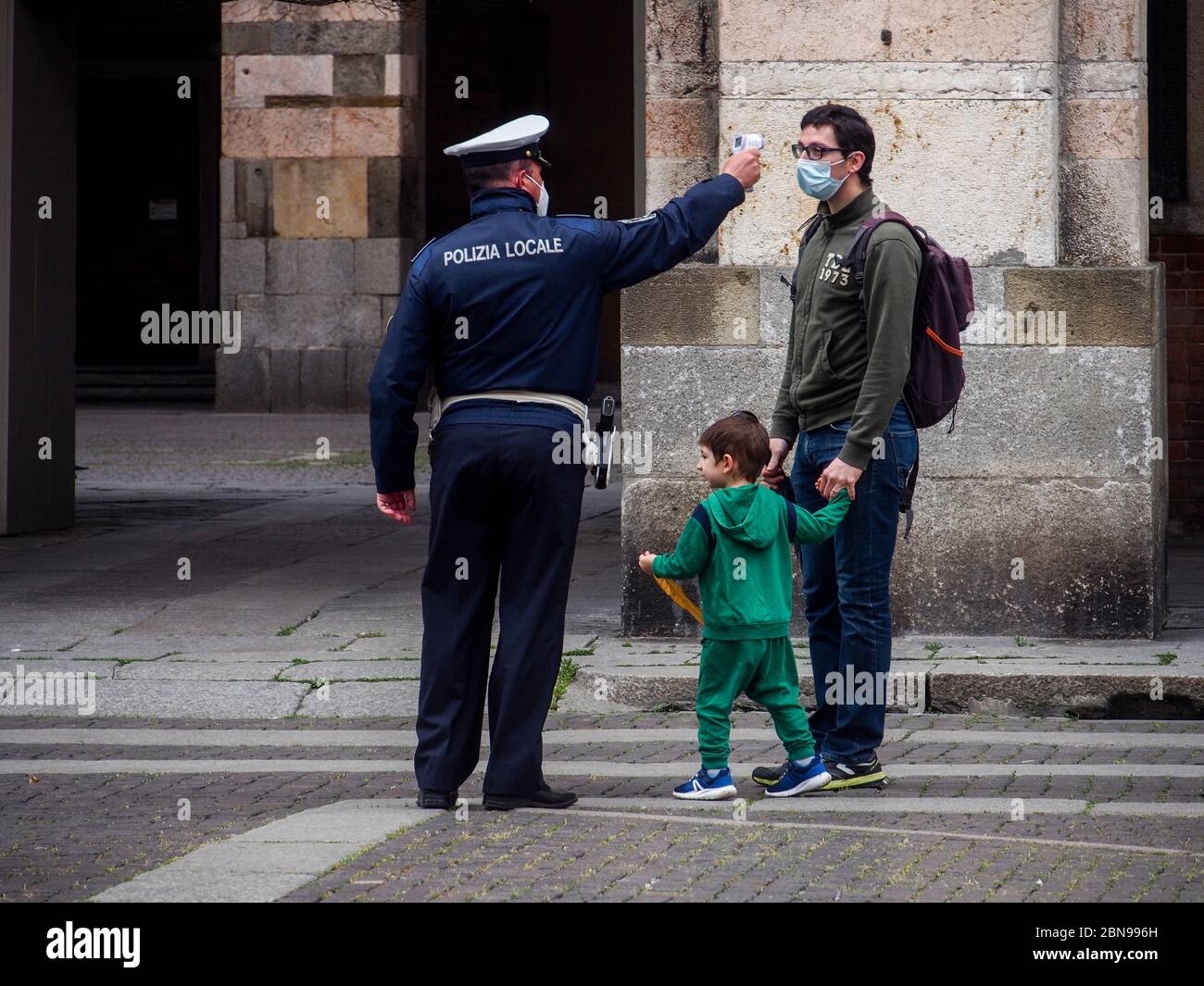 Cremona, Lombardy, Italy - 13 th may 2020 - Local police officer ...