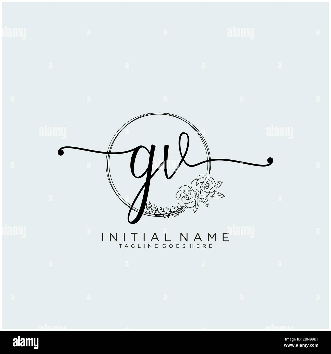 Gv initials logo Cut Out Stock Images & Pictures - Alamy