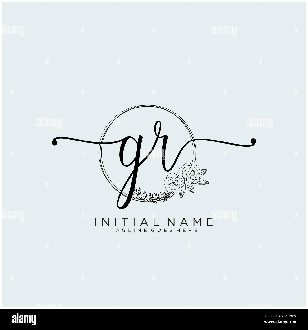 Gr Monogram Stock Vector Images - Alamy