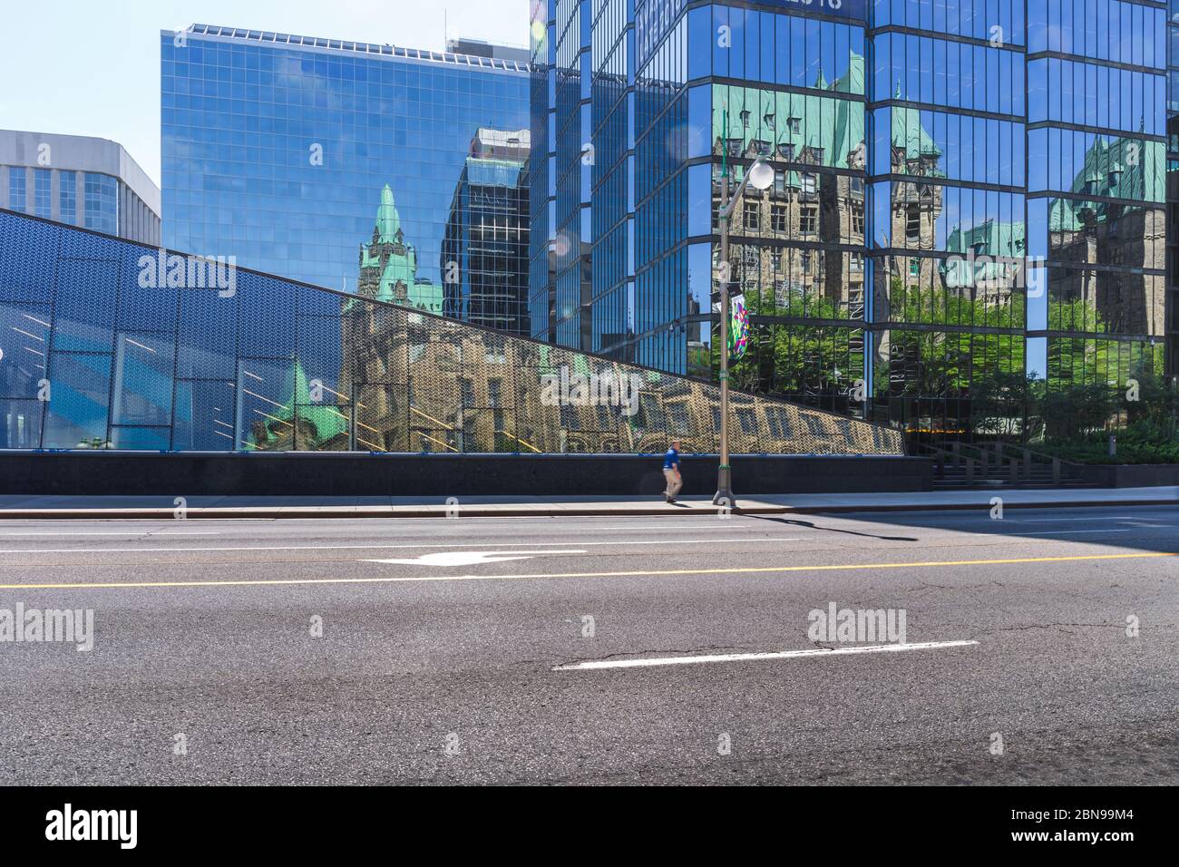 Canadian Parliament reflected in windows, Ottawa, Canada Stock Photo ...