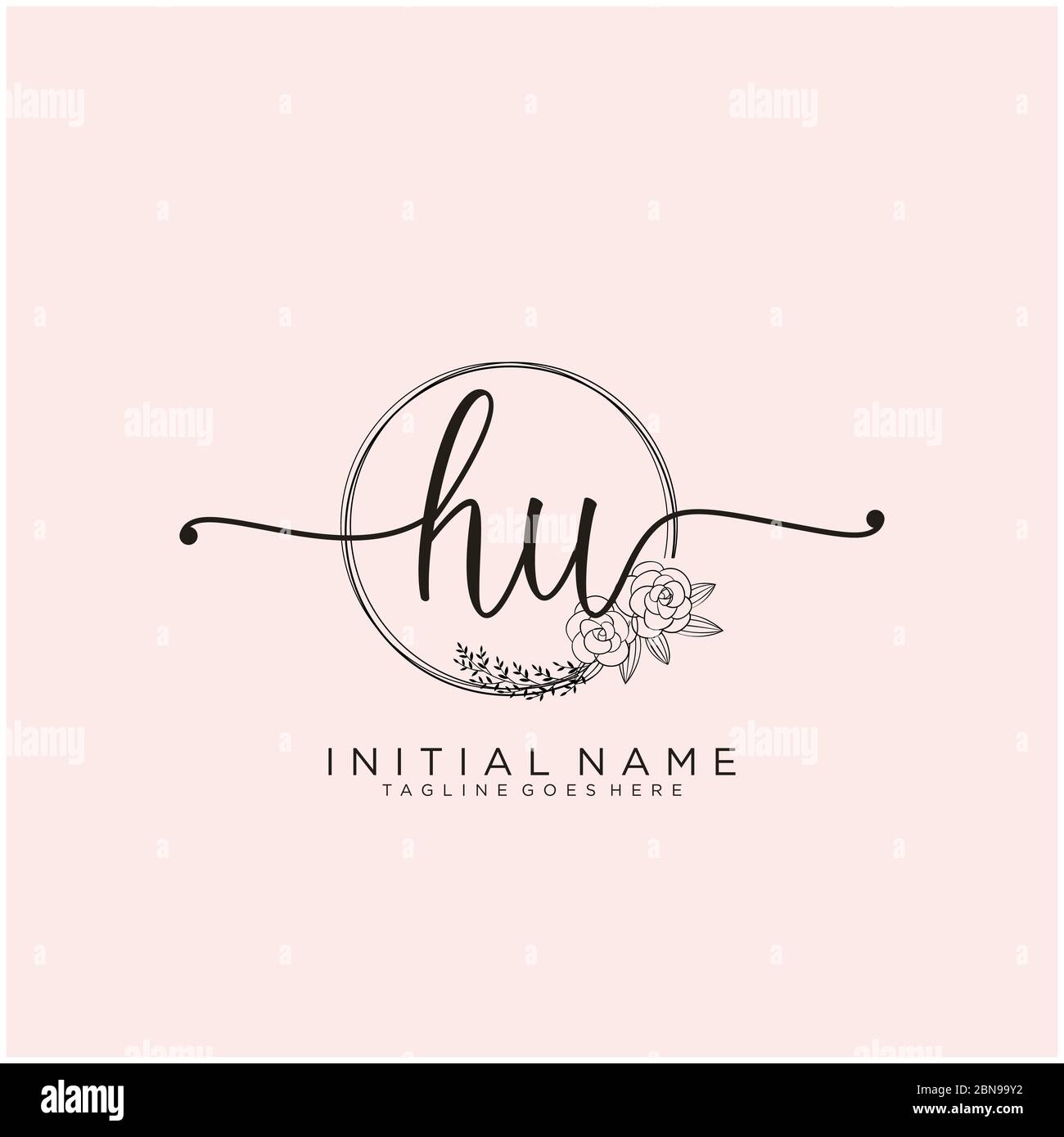 Hu logo design hi-res stock photography and images - Alamy