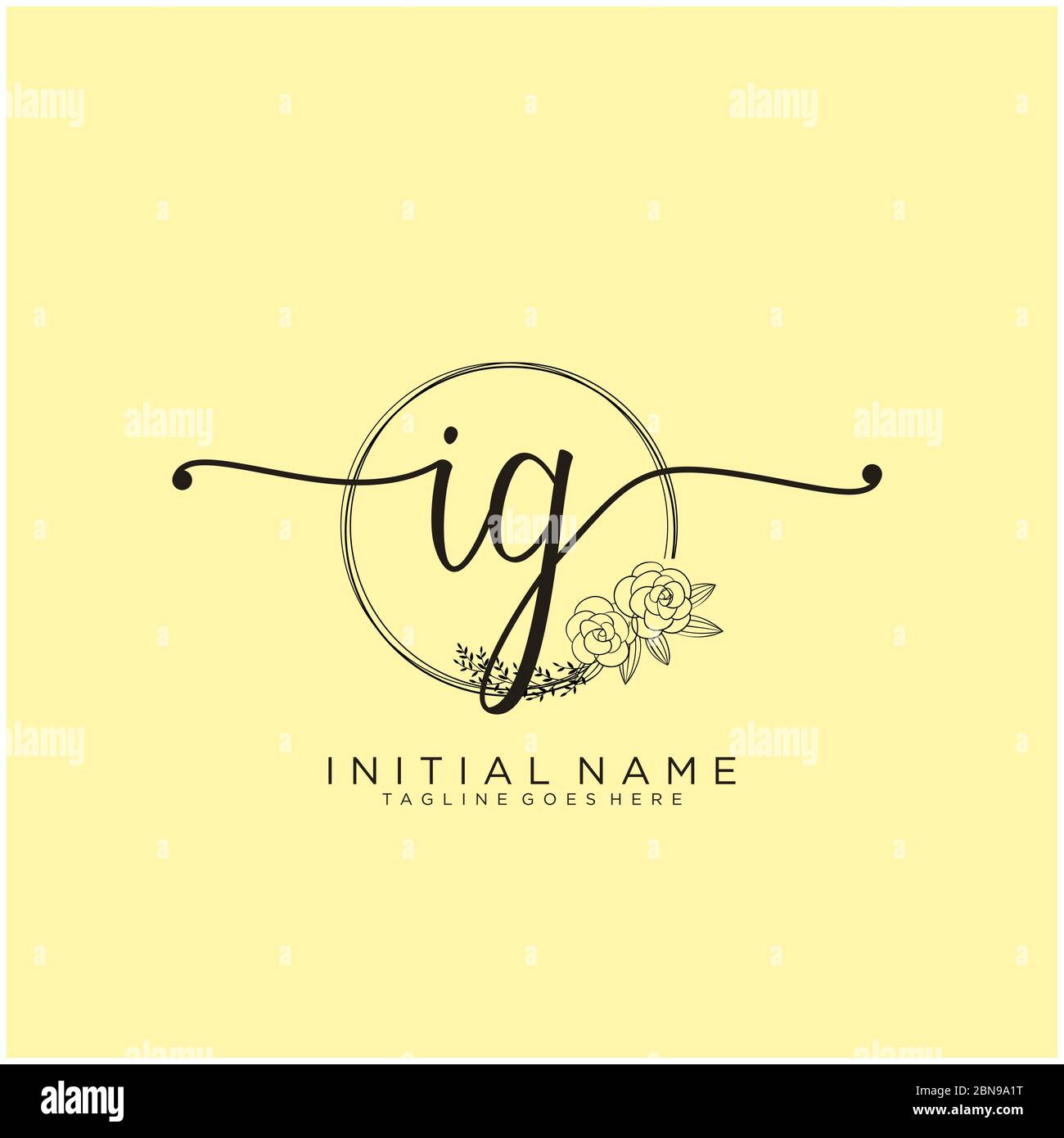 Ig initial Stock Vector Images - Alamy