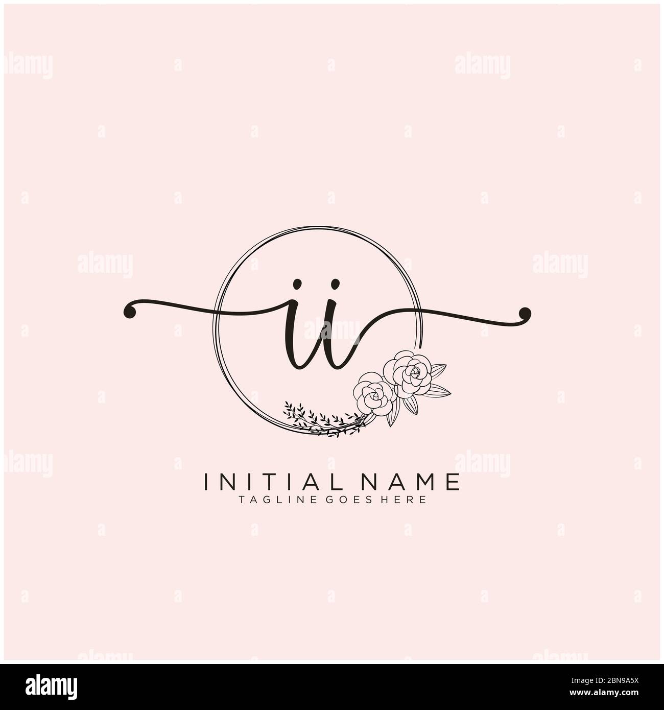Ii initials logo hi-res stock photography and images - Alamy