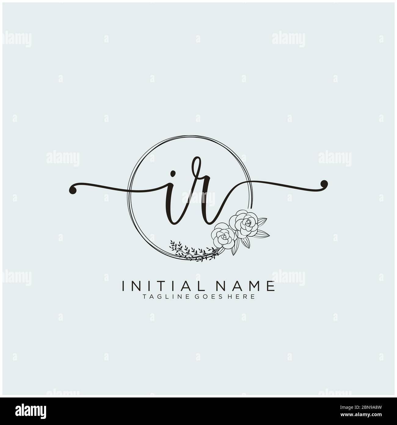 Ir logo design hi-res stock photography and images - Alamy