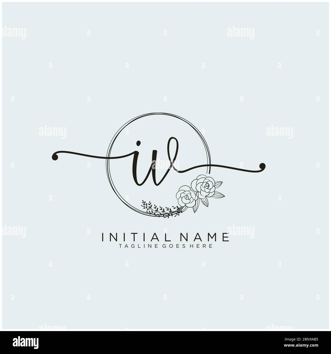 Iv monogram hi-res stock photography and images - Alamy