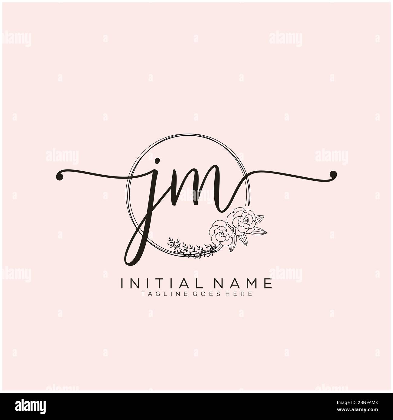 Jm letter logo hi-res stock photography and images - Alamy