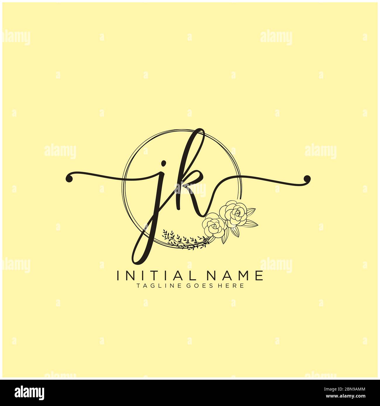 Jk initials logo Stock Vector Images - Alamy
