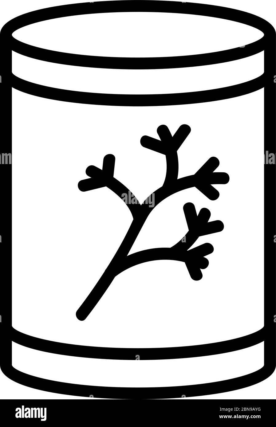 can of dill icon vector outline illustration Stock Vector Image & Art ...