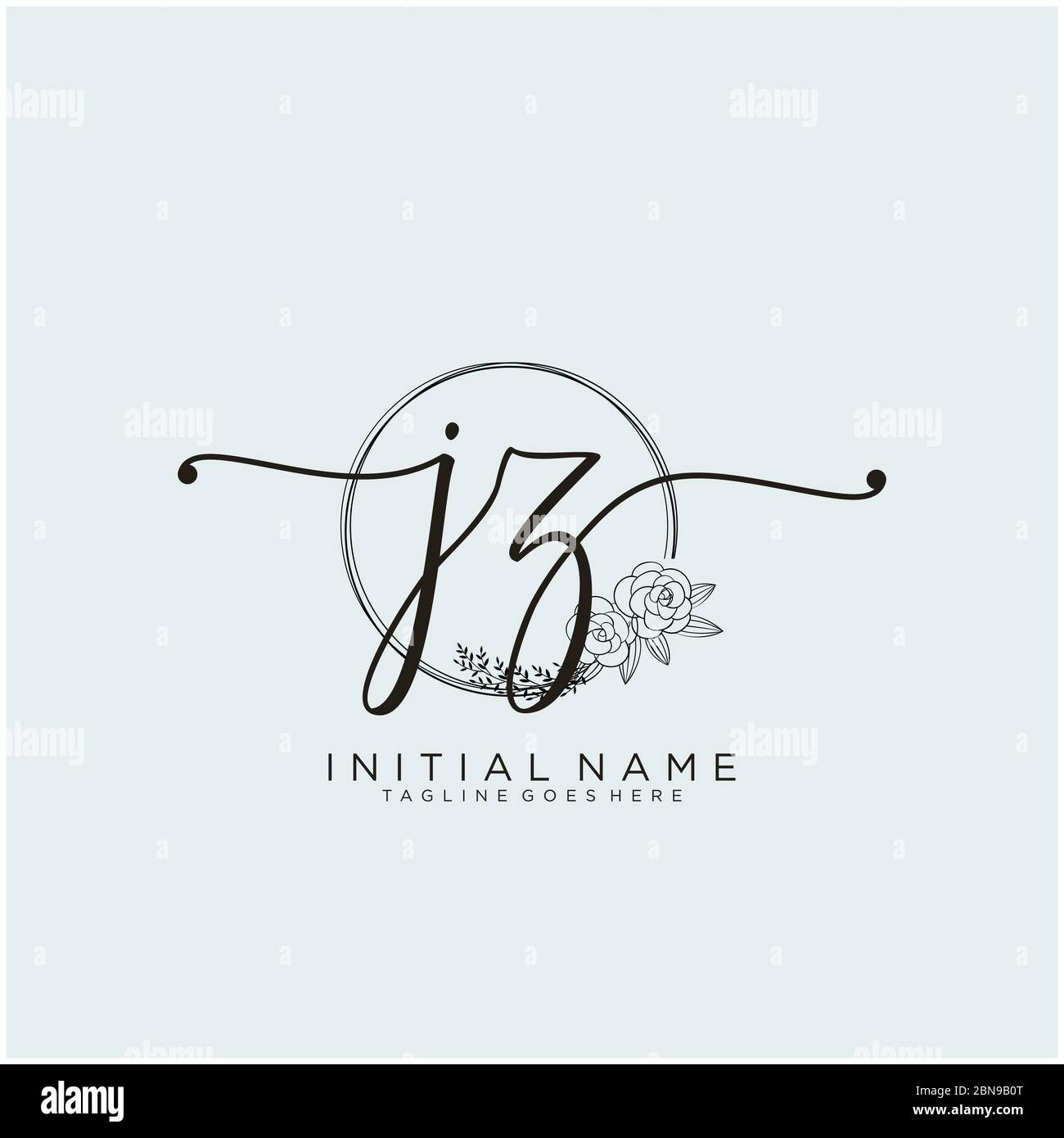 Jz letter logo hi-res stock photography and images - Alamy