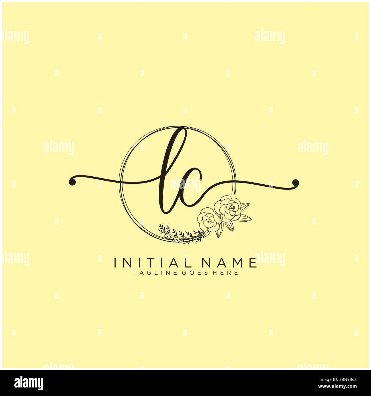 Lc initials logo High Resolution Stock Photography and Images - Alamy