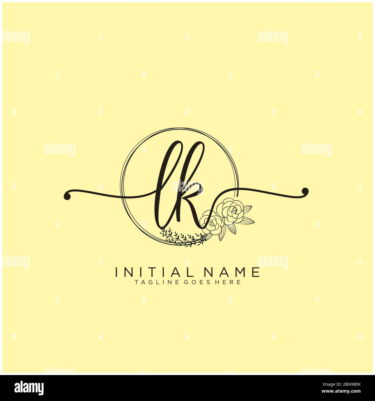 Lk logo design hi-res stock photography and images - Alamy
