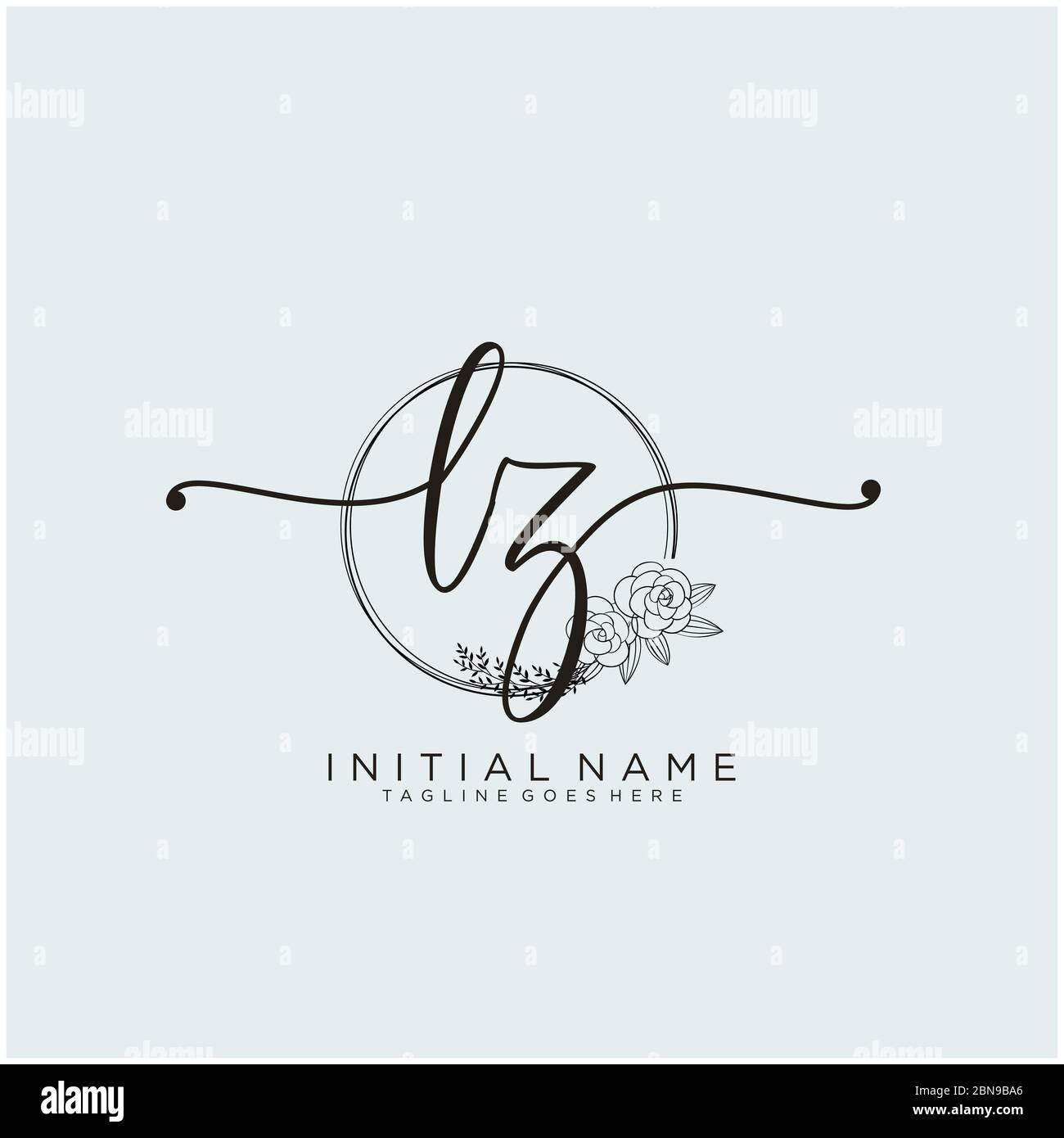 Lz initials logo Stock Vector Images - Alamy